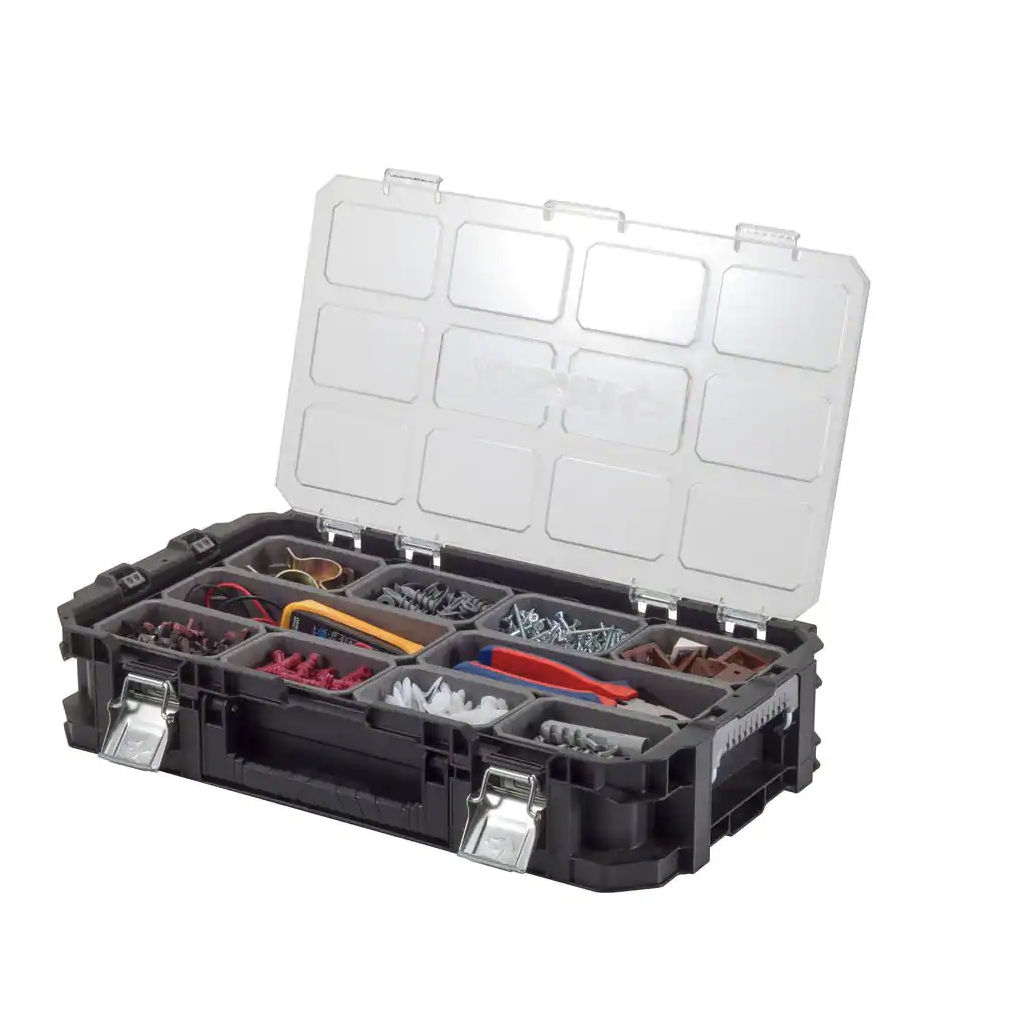 Husky Connect Stackable Portable Heavy Duty Lightweight 10-Compartment ...